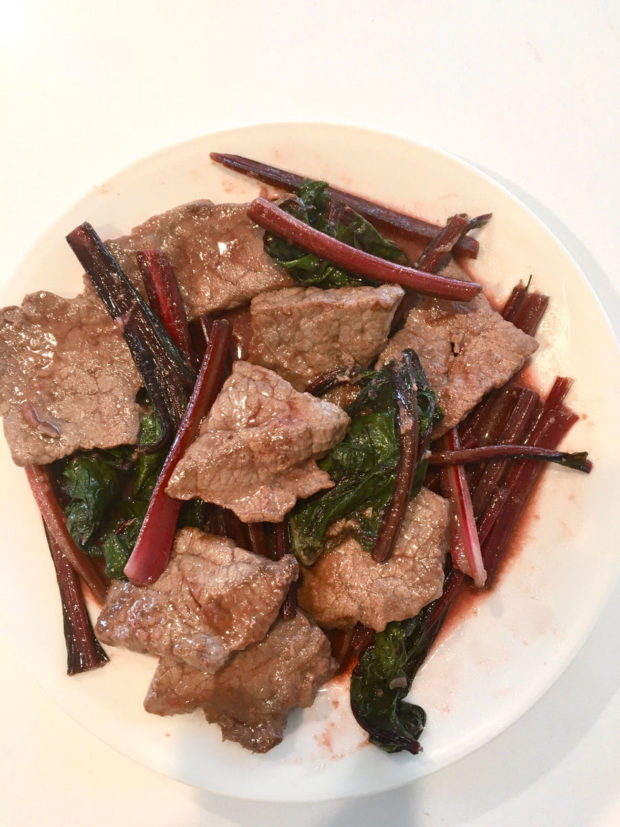Stir-fried Mini Steak with Red Beet – Richmond GAIA Farm